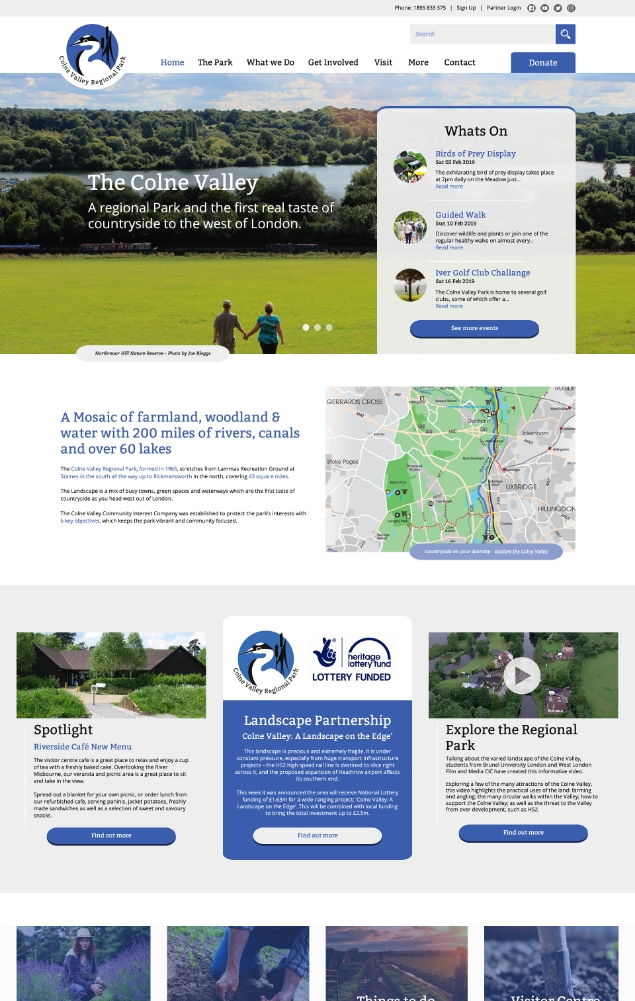 Colne Valley Regional Park - New Website - Blaze Concepts