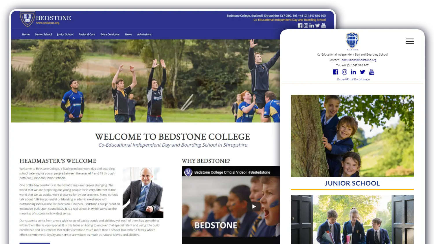 Website Development for Bedstone College - Blaze Concepts