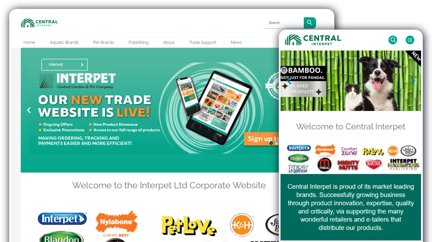 Central Interpet - New Corporate Website - Blaze Concepts