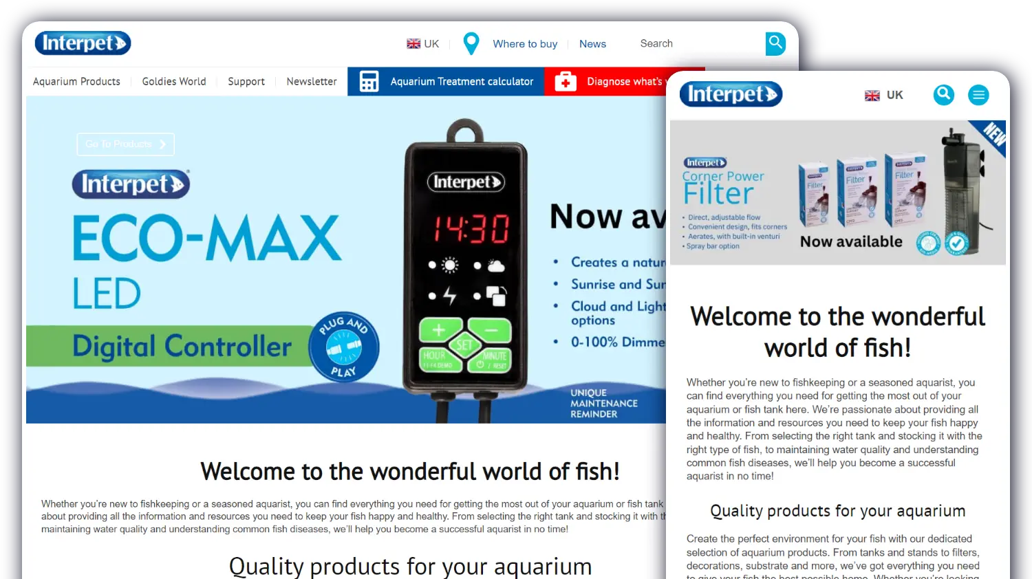 Interpet - Product Category Website - Blaze Concepts