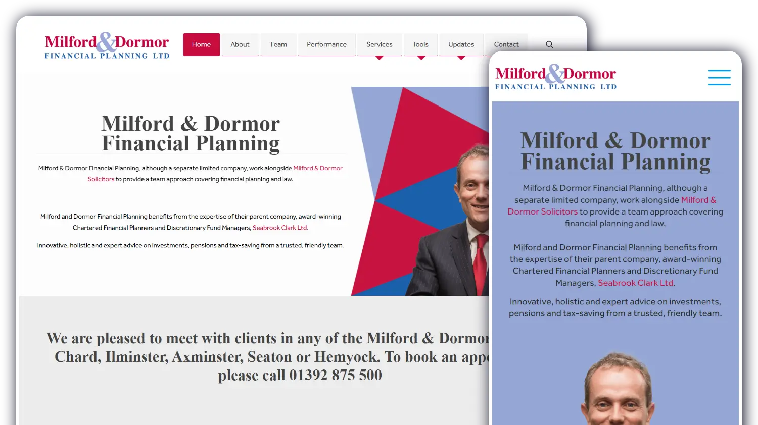 Website for Financial Planner Somerset and Devon