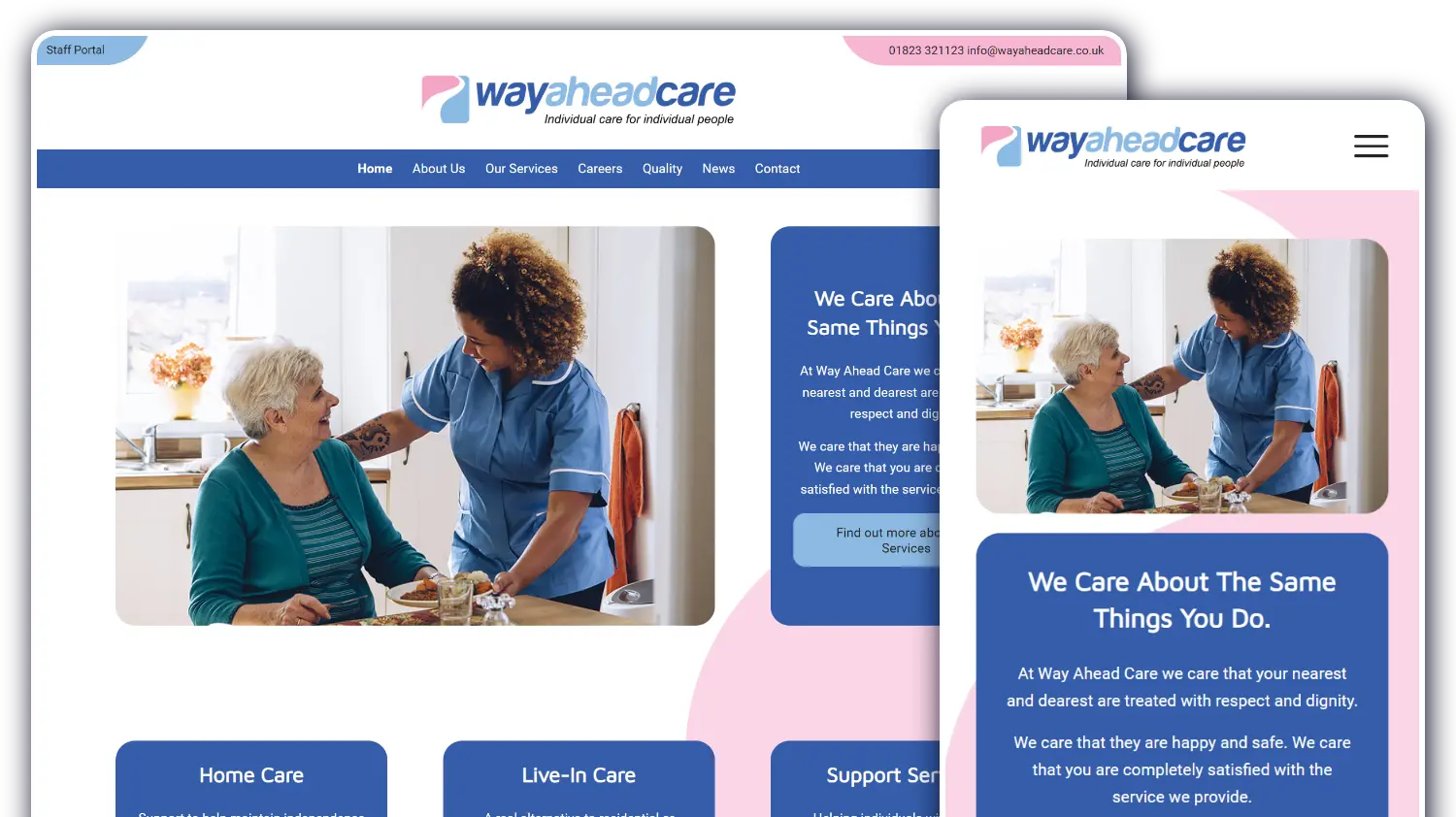 Southwest Healthcare Staff Portal for Way Ahead Care - Blaze